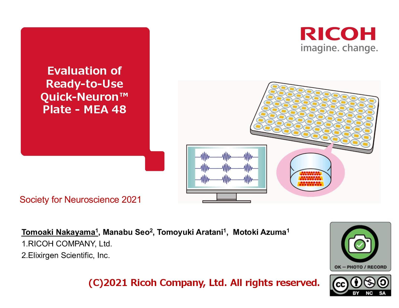 Evaluation of Ready-to-Use Quick-Neuron™ Plate – MEA 48 (Society for ...